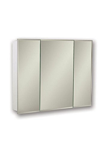 Jensen 255248X Tri-View Bevel Mirror Medicine Cabinet, 48" x 28.25"