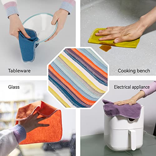 Reusable Paper Towels Washable Roll - Packs of 48 Kitchen Paperless Paper Towels - 10" x 10" Cotton Cloth Paper Towels, Super Soft, Absorbent, Zero Waste Alternative Napkins