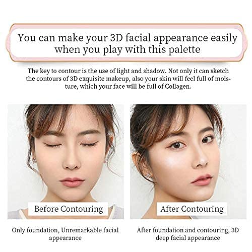 CATKIN Face Highlighter Makeup Champagne Shimmer Pearls Contour Translucent Pearl Shading Makeup Palette Powder Shine Ultra-Smooth Radiant Illuminator For Face Cheekbone C01