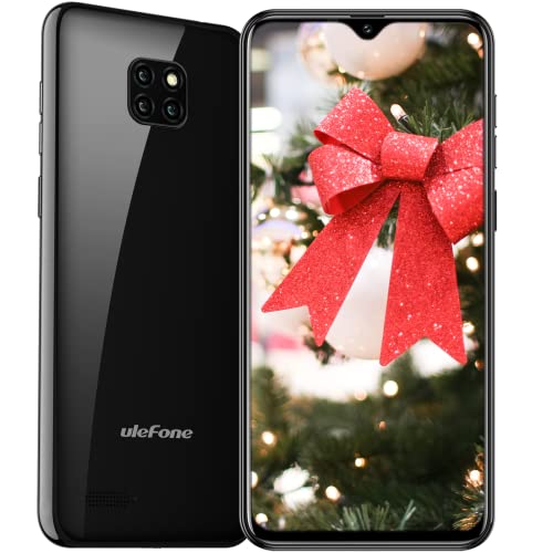 Ulefone Unlocked Cell Phone, Note 7 Unlocked Smartphone, 6.1" Waterdrop Screen, Triple Camera, 3 Card Slots, 3500mAh, 16GB Storage, Dual SIM, 3G Unlocked Android Phones, Face Unlock, GPS, Black