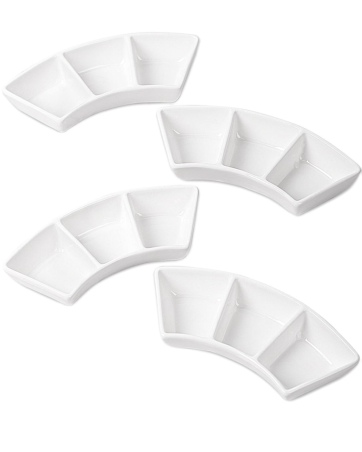 DELLING 3 Oz Ceramic Dip/Dipping Bowls Set Ultra-Strong 3 Oz Ceramic Dip Bowls Set,