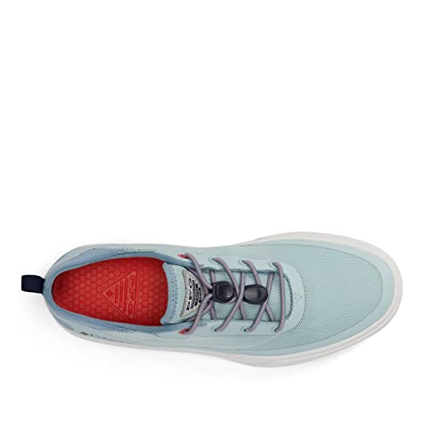 Columbia Women's Bonehead PFG Boat Shoe, Mountain Mist/Collegiate Navy, 8.5