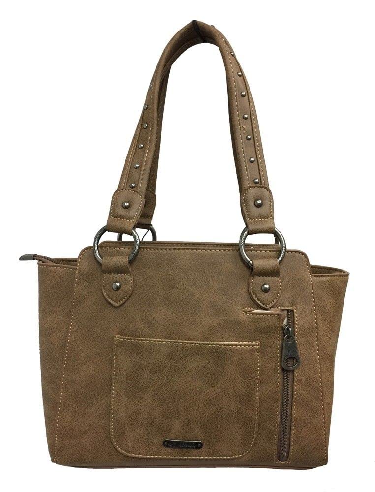 Montana West MW250G-8250 Concealed Handgun Collection Handbag Brown
