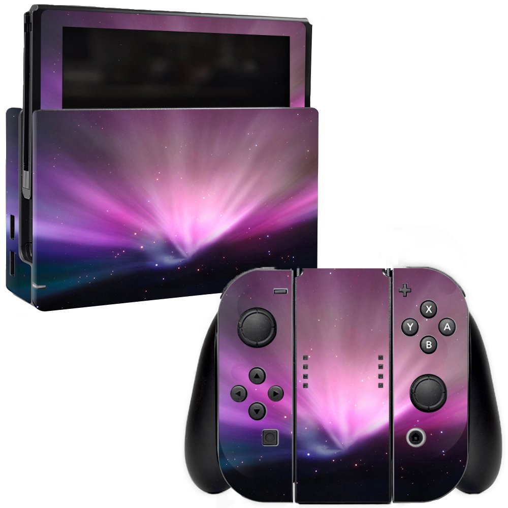 MightySkins Skin Compatible with Nintendo Switch - Spaced Out | Protective, Durable, and Unique Vinyl Decal wrap Cover | Easy to Apply, Remove, and Change Styles | Made in The USA