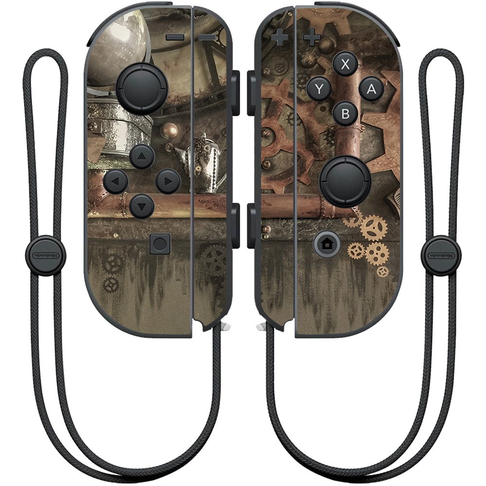 MightySkins Skin Compatible with Nintendo Joy-Con Controller wrap Cover Sticker Skins Steam Punk Room