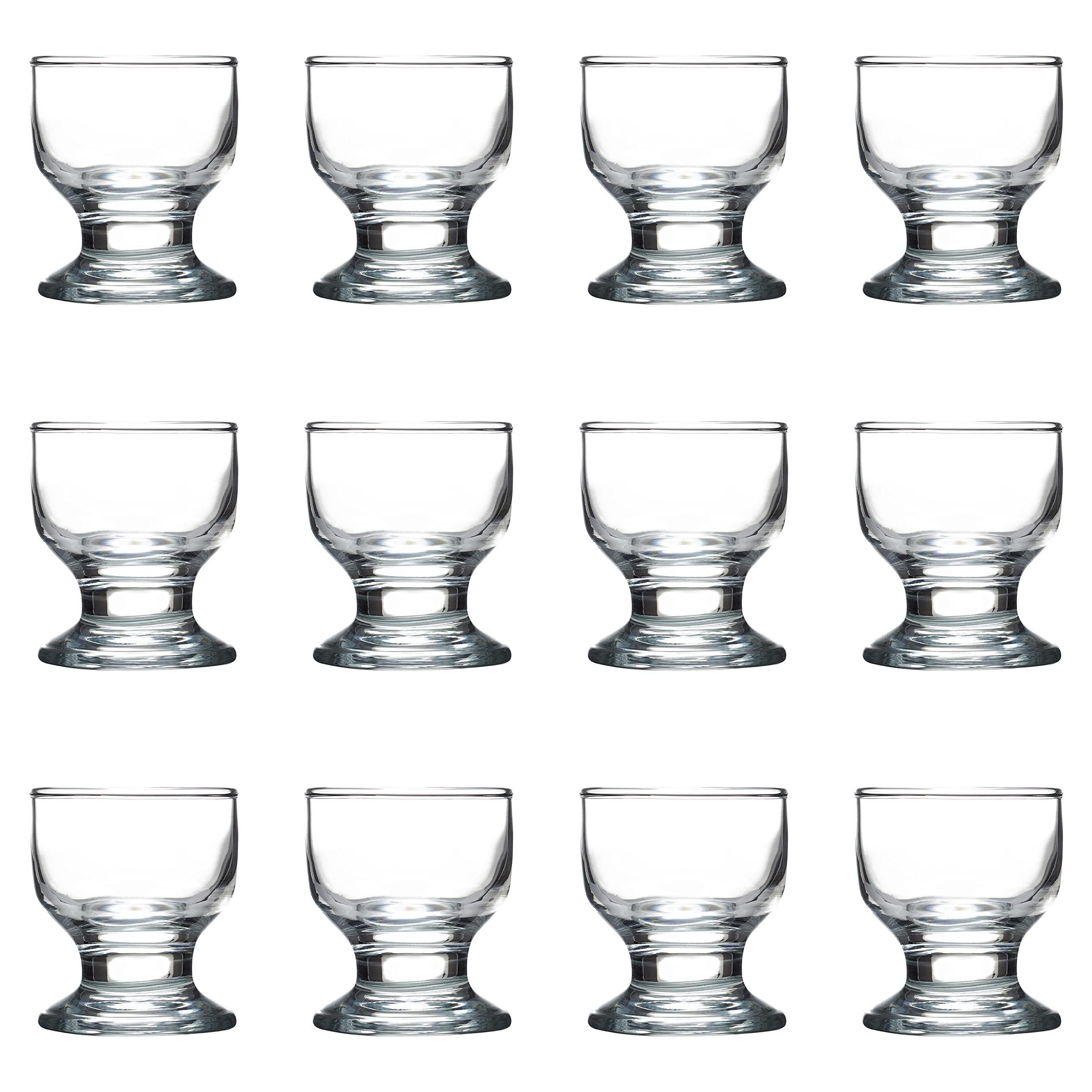 DISCOUNT PROMOS Lexington Mini Wine Tasting Glasses 3.5 oz. Set of 12, Bulk Pack - Restaurant Glassware, Perfect for Red Wine, White Wine, Cocktails, Other Beverages - Clear