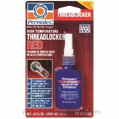 Permatex 27200 Hiigh Temperature Threadlocker Red, 10 ml