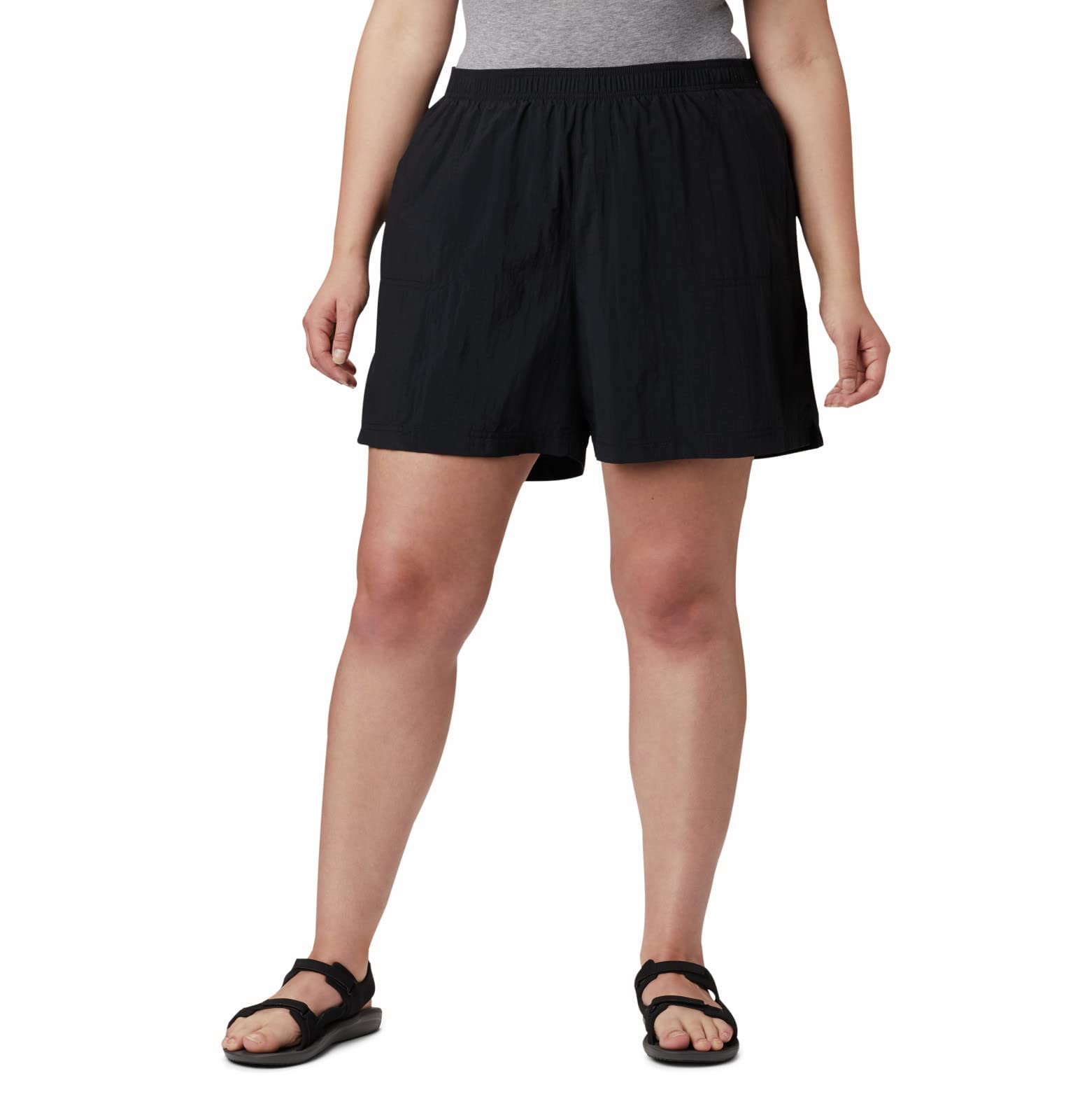 Columbia Women's Plus-size Sandy River Plus Size Short Shorts, black, 2Xx6