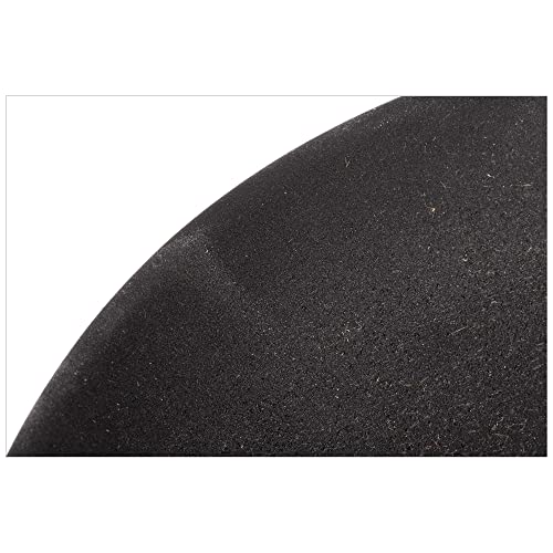 CTG Matte Black Pedestal Bowl, Textured Matte Black,Cylindrical Footed, Natural and Minimalist Style, Perfect for Home Décor,Food Safe, Fruit Bowl for Kitchen/Table Counter Top, 9" D x 5" H