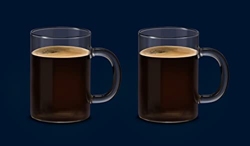 De'Longhi DLSC320 Long Coffee Glasses, 8.5 Fl oz, set of 2