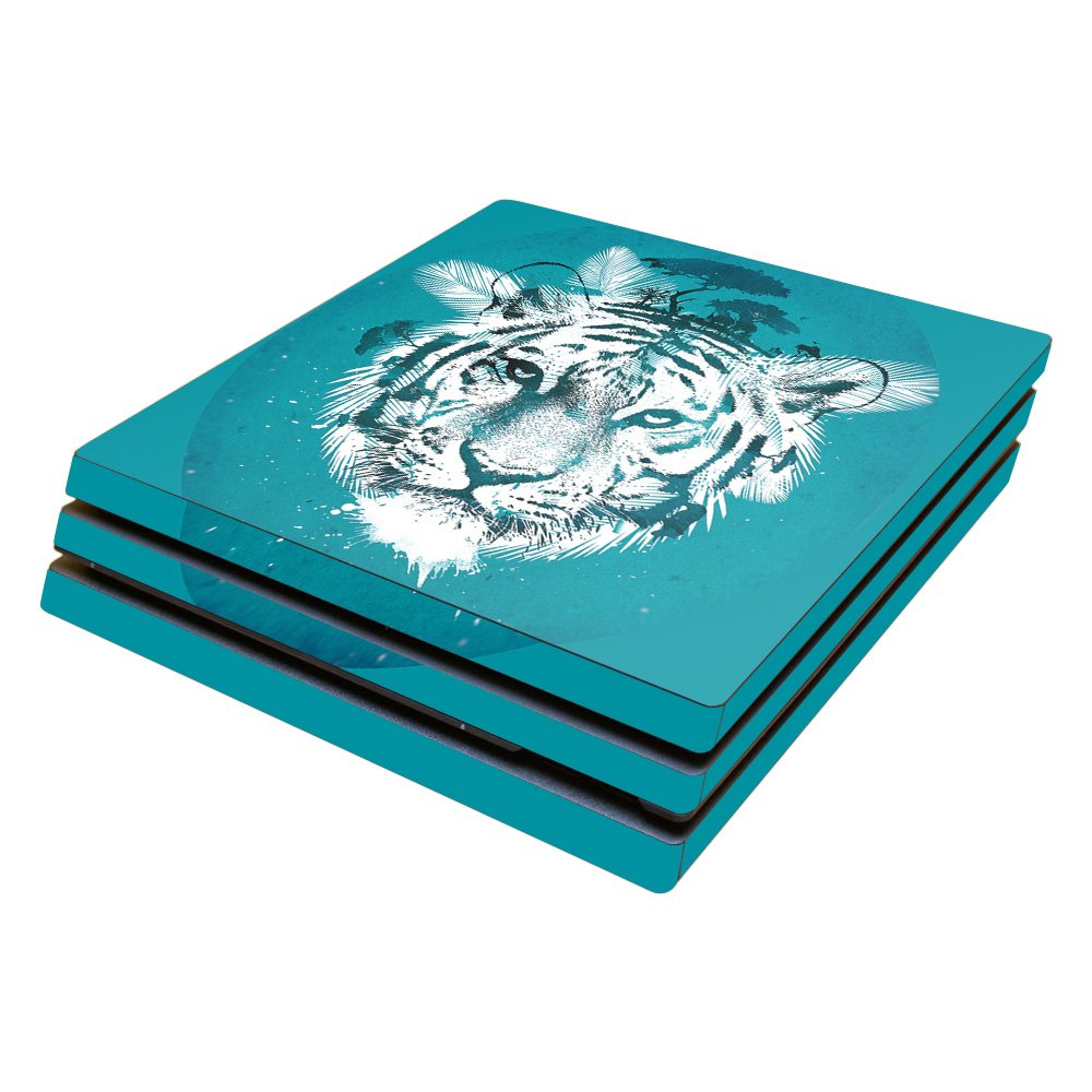 MightySkins Skin Compatible With Sony PS4 Pro Console - White Tiger | Protective, Durable, and Unique Vinyl Decal wrap cover | Easy To Apply, Remove, and Change Styles | Made in the USA
