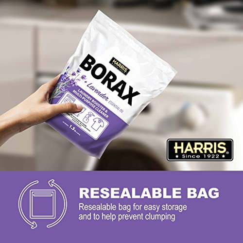 Harris Borax Laundry Booster and Multipurpose Cleaner, 1.5lb (Lavender)