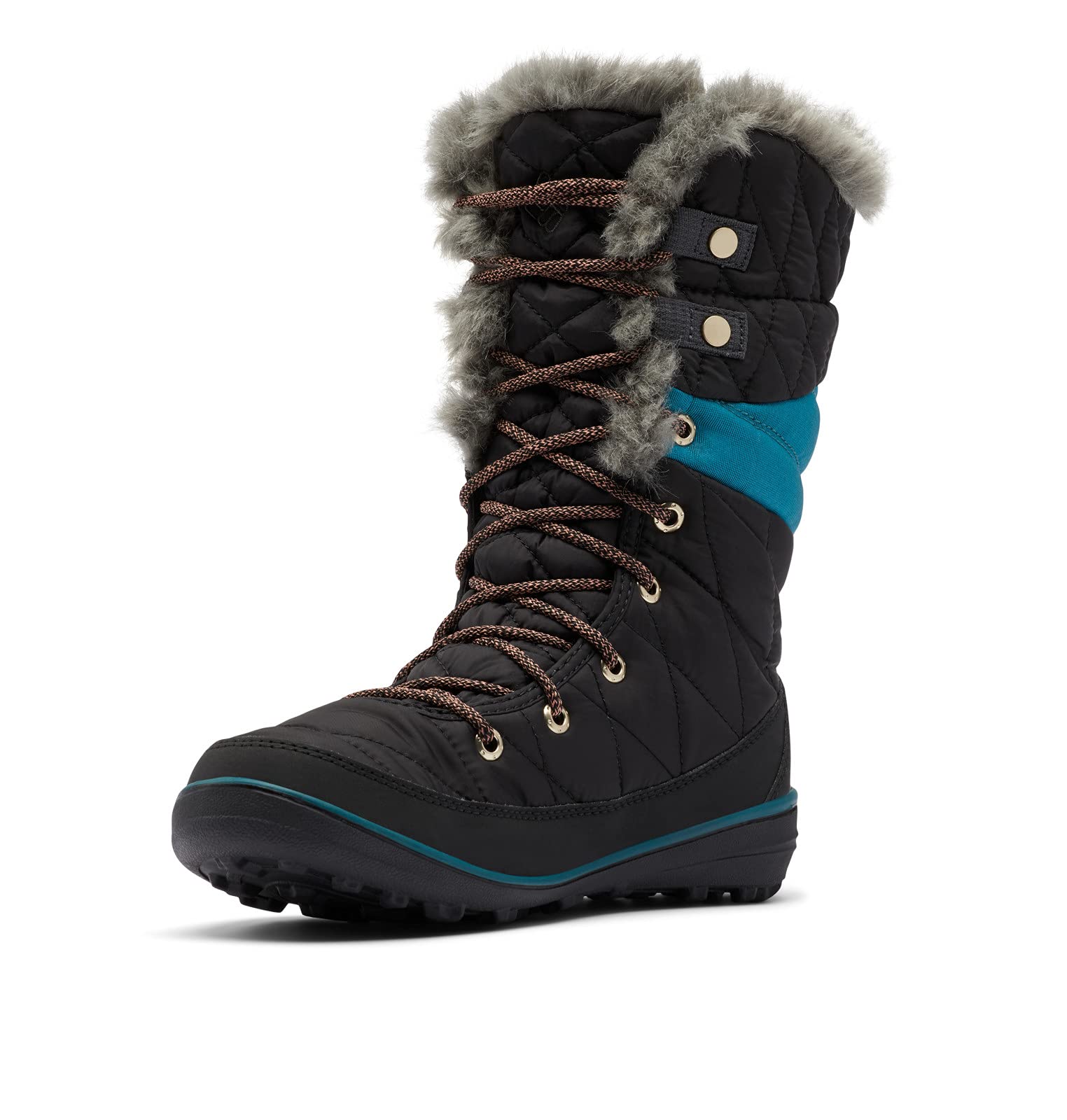 Columbia Women's Heavenly Omni-Heat, Black/Deep Water, 6