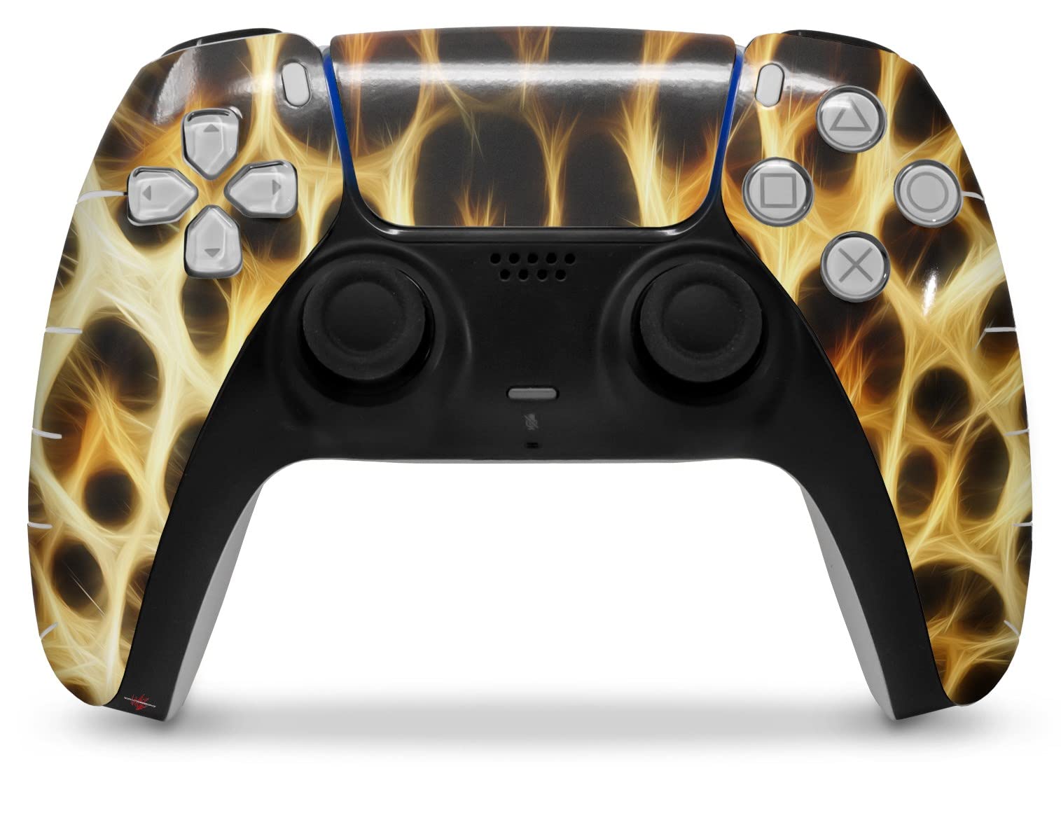 WraptorSkinz Skin Wrap compatible with Sony PS5 DualSense Controller Fractal Fur Leopard (CONTROLLER NOT INCLUDED)