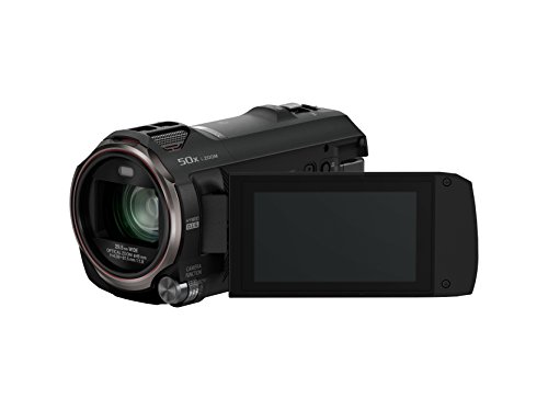 Panasonic Full HD Video Camera Camcorder HC-V770, 20X Optical Zoom, 1/2.3-Inch BSI Sensor, HDR Capture, Wi-Fi Smartphone Multi Scene Video Recording (Black)