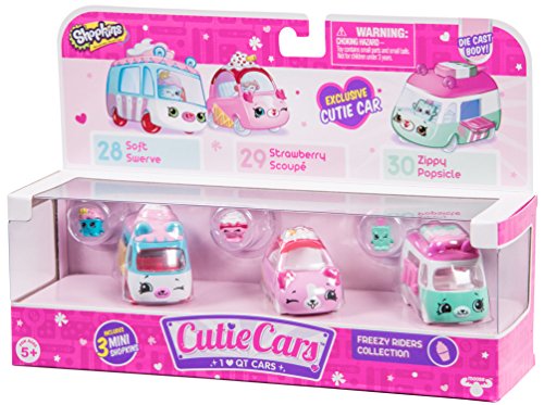 Shopkins Cutie Car Spk Season 1 Freezy Riders Toy 3 Pack