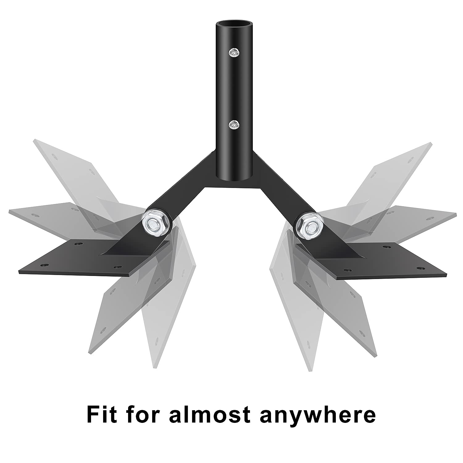 Garden Weathervane Steel Roof Mount with Hardware,Adjustable Weather Vanes Mount for Roofs