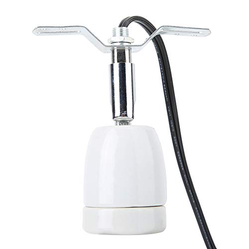 Hztyyier Reptile Heating Lamp Holder, E27 Rotatable Reptile Pet Heat Lamp Bulb Base Socket Holder for Turtle Tank Habitat Reptile