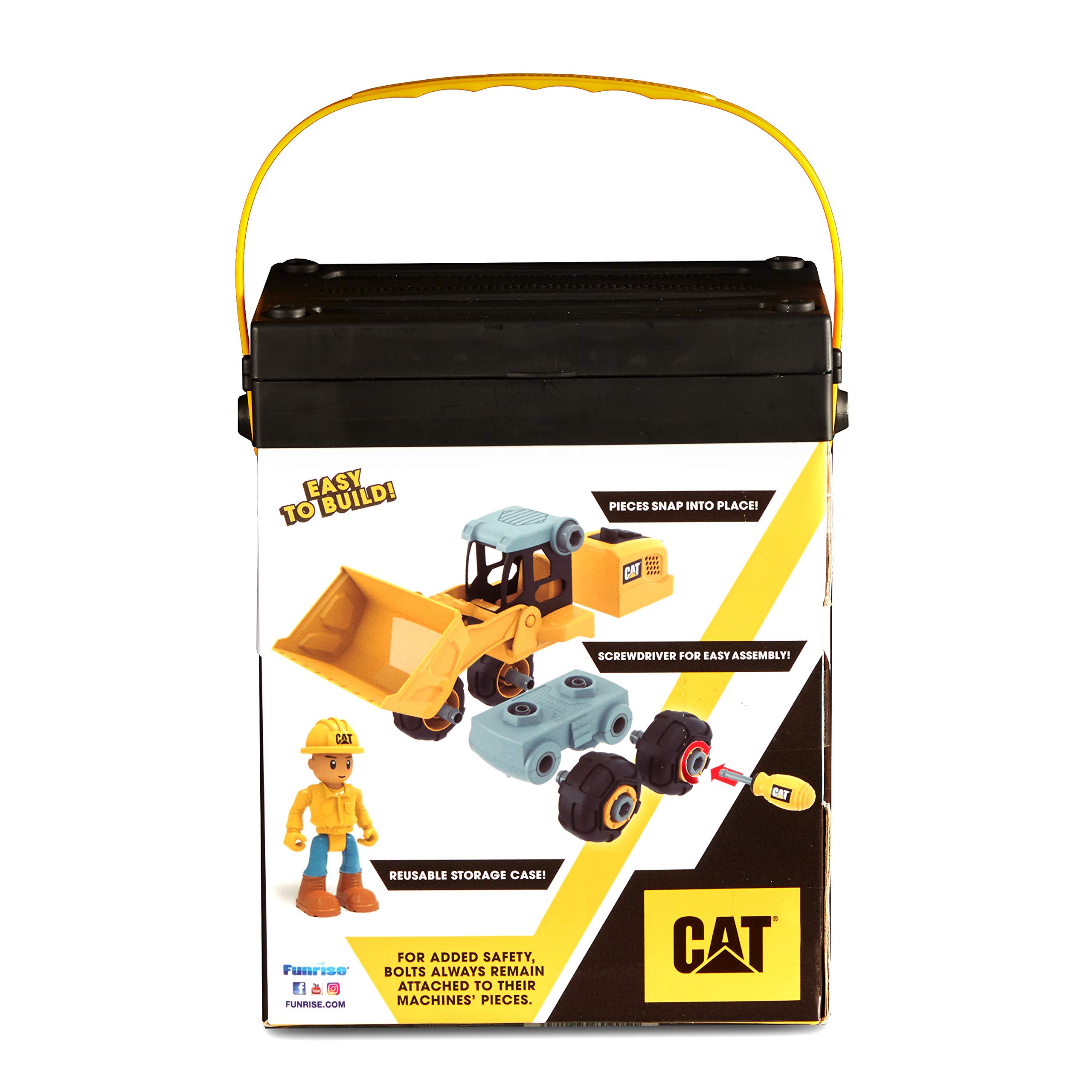CAT Construction Toys, Construction Junior Crew, Build Your Own Wheel Loader Building Toy, Ages 3 and up