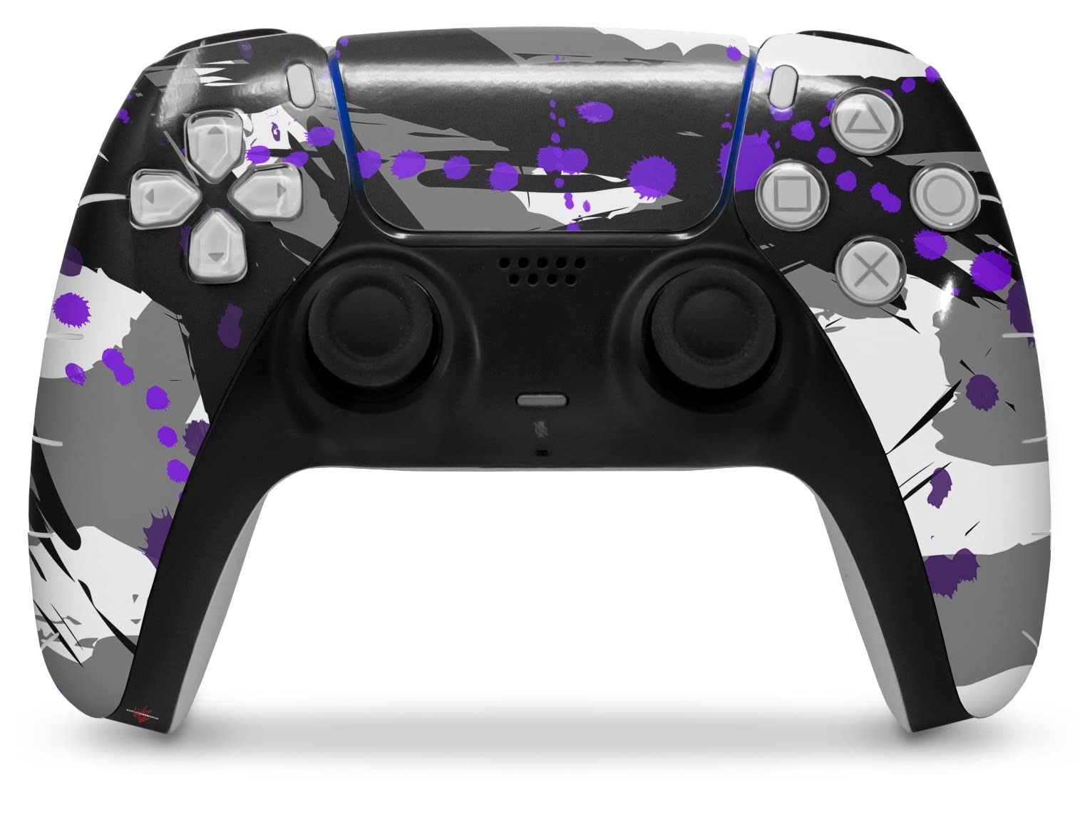 WraptorSkinz Skin Wrap compatible with Sony PS5 DualSense Controller Abstract 02 Purple (CONTROLLER NOT INCLUDED)