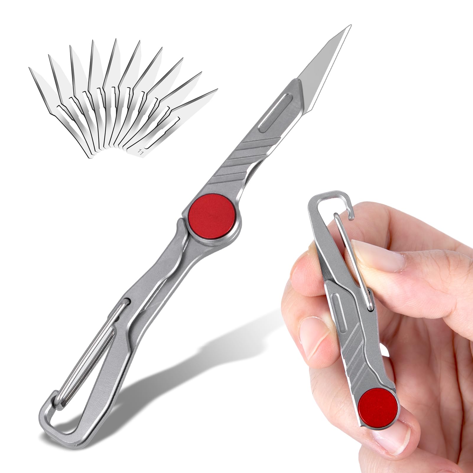 FUNBRO Small Pocket Knife for Everyday Carry- Razor Sharp Folding Blade, Lightweight EDC Tool for Camping, Hiking and Outdoor