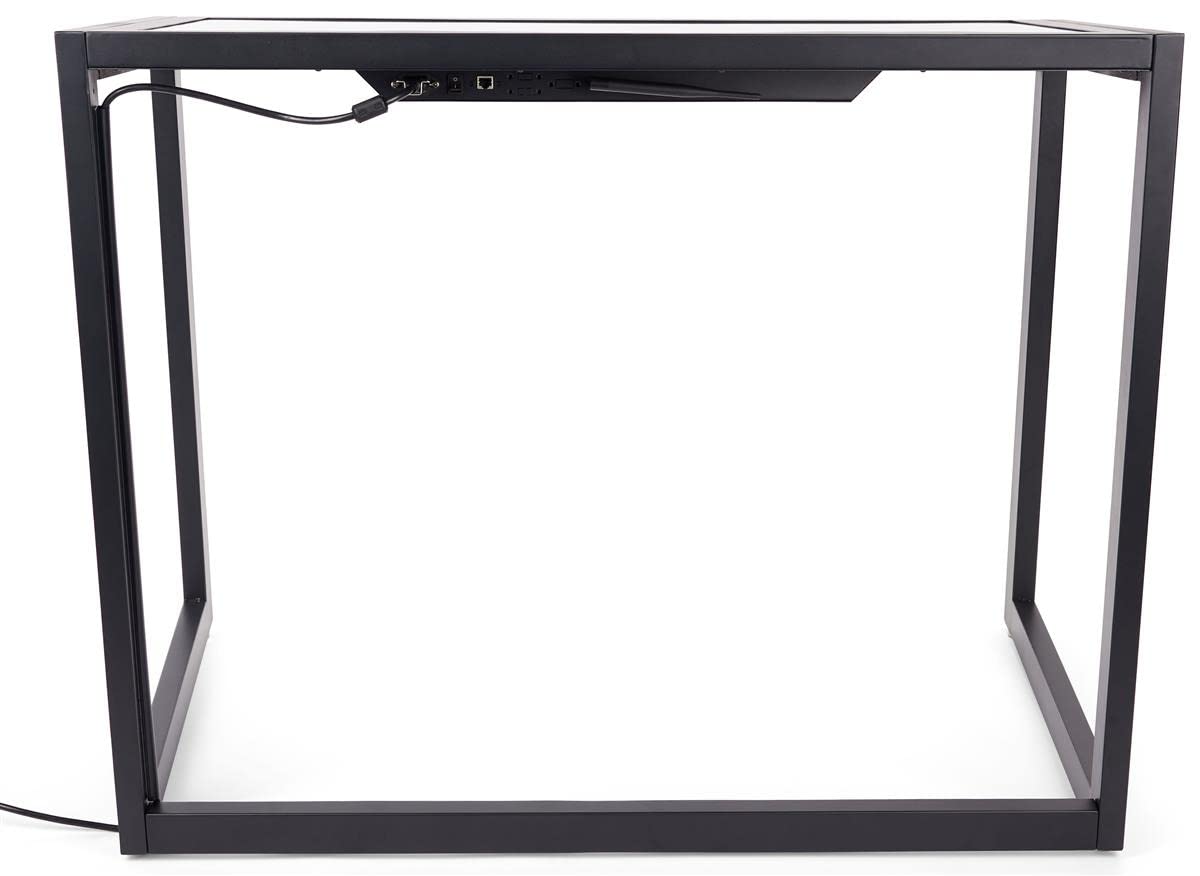 Displays2go 43" Angled Touch Screen Digital Desk, 10pt PCAP, Wheelchair Accessible Design - Black (DGTCHKSK43)