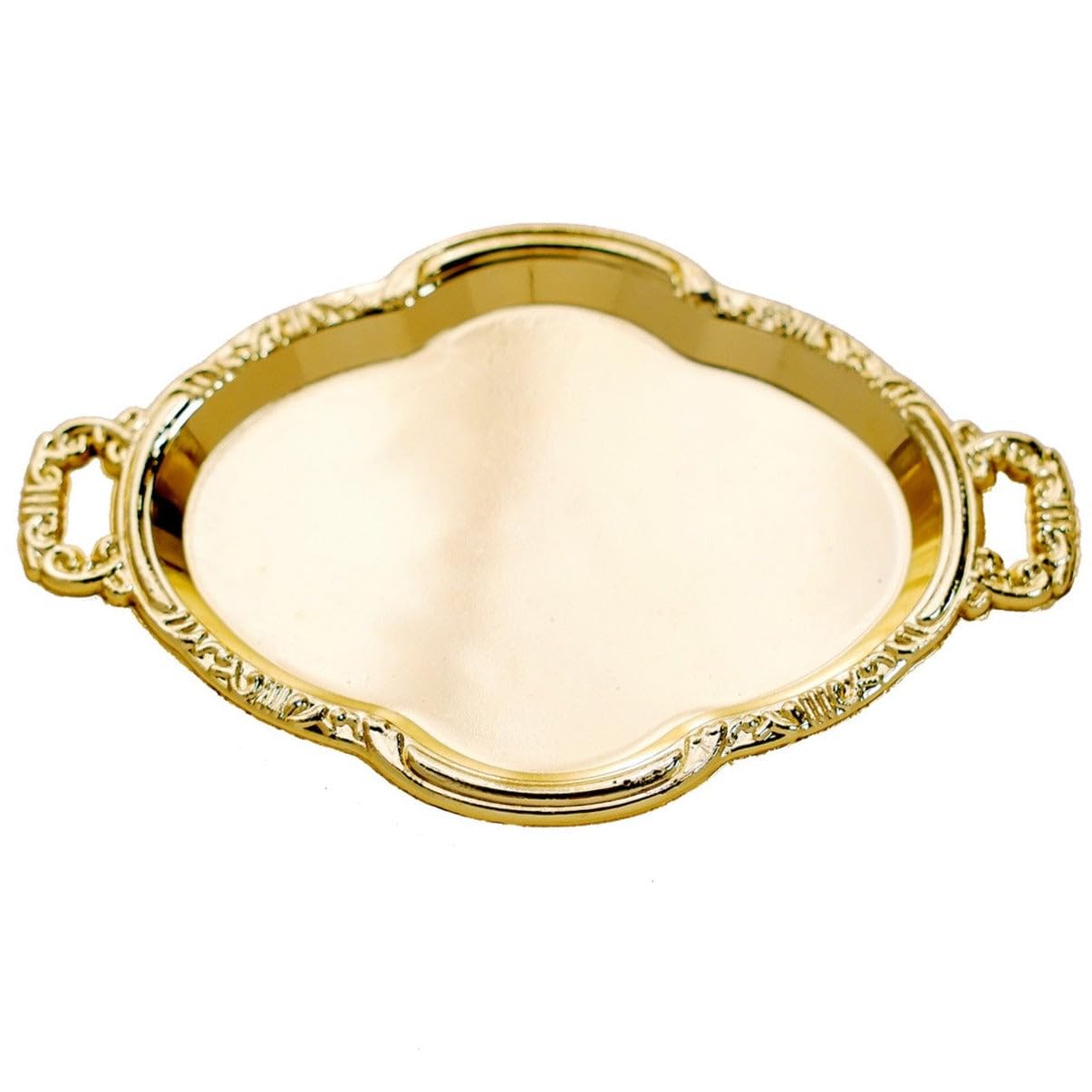 Efavormart 12 Pack - 4.5" Gold Oval Mini Candy Display Tray Favors - Baroque Design for Wedding, Bridal Shower, Baby Shower, Birthday, Candy Jars Decorations
