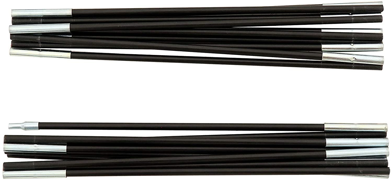 COMMOUDS 2 Packs Beach Tent Poles for Replacement, Fiberglass Tent Rod Lightweight Tent Pole Repair Kit