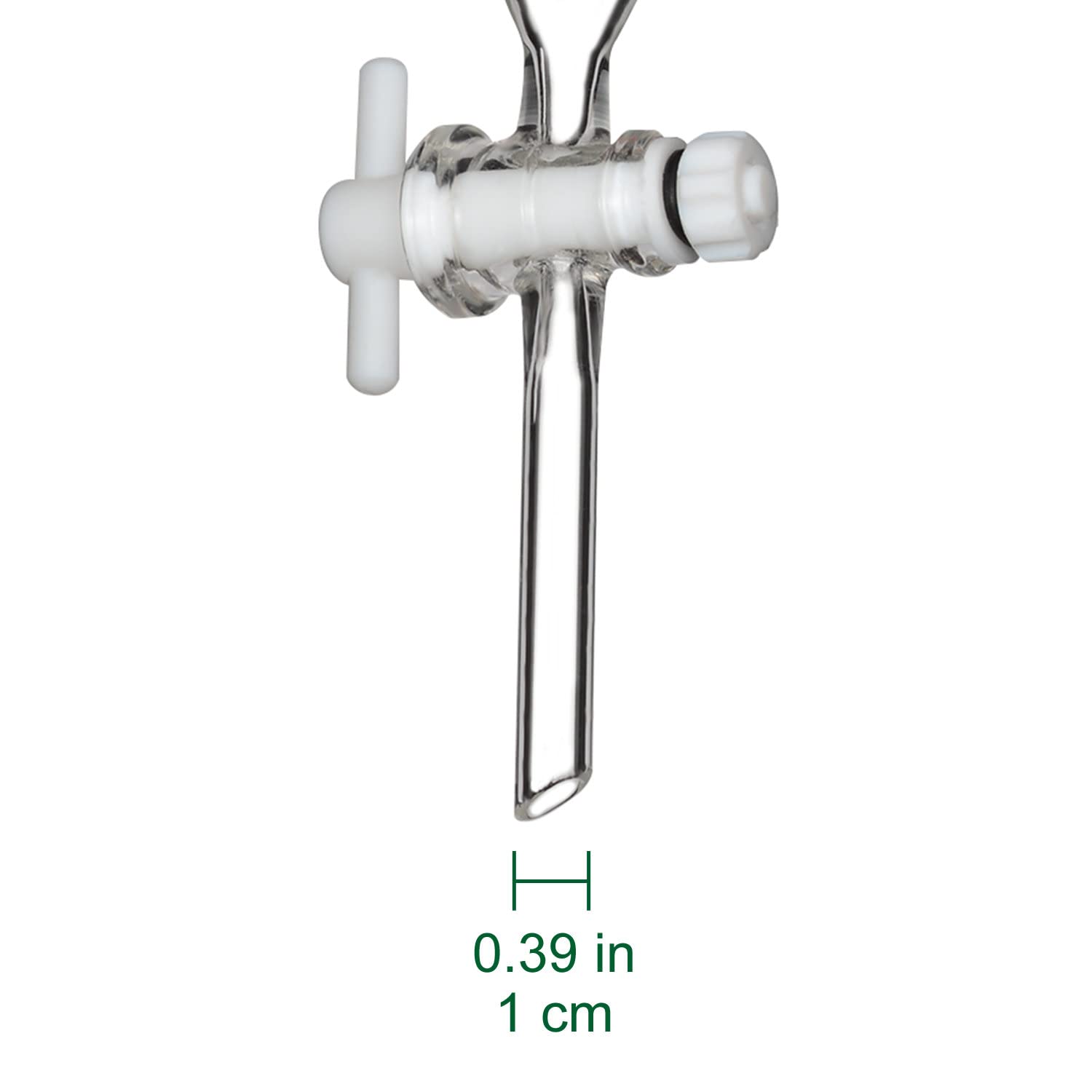 FunChem Conical Separatory Funnel 250 mL with 24/29 Joints and PTFE Stopcock, Borosilicate Glass Separating Funnel Heavy Wall Design