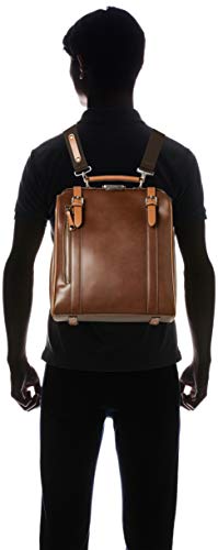 Kiwada Dulles Business Backpack, Vertical Type, Patrick, Genuine Leather Included, Made in Toyooka City, Hyogo Prefecture, Red Brown