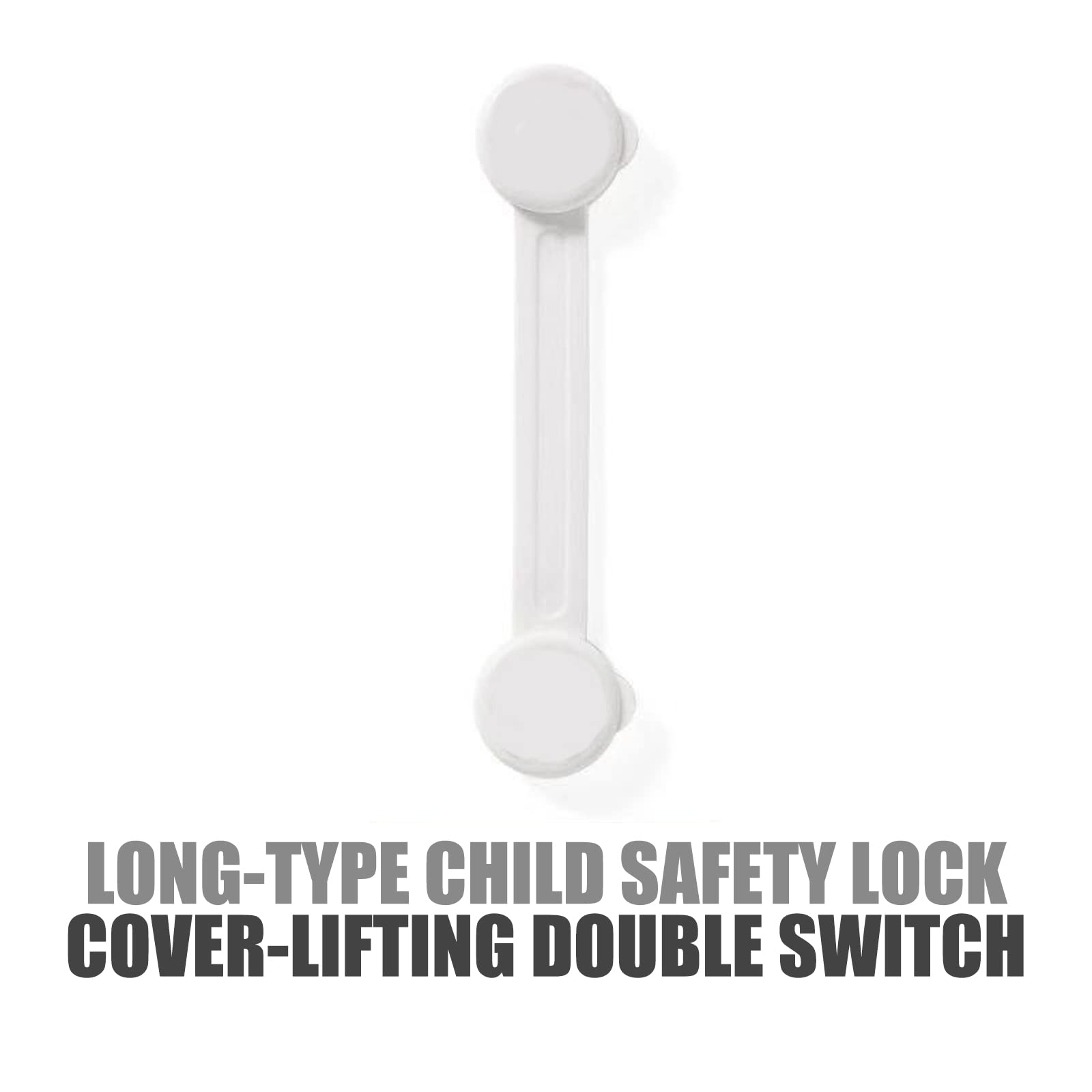 Eiarrnp Cabinet Lock Latch - Baby Proofing Cabinet Locks for Child Safety for Cabinet Doors, Fridge, Drawers, Toilet Seat, Dishwasher, Cupboard - No Drilling with Strong Adhesive Tape, 12-Pack, White