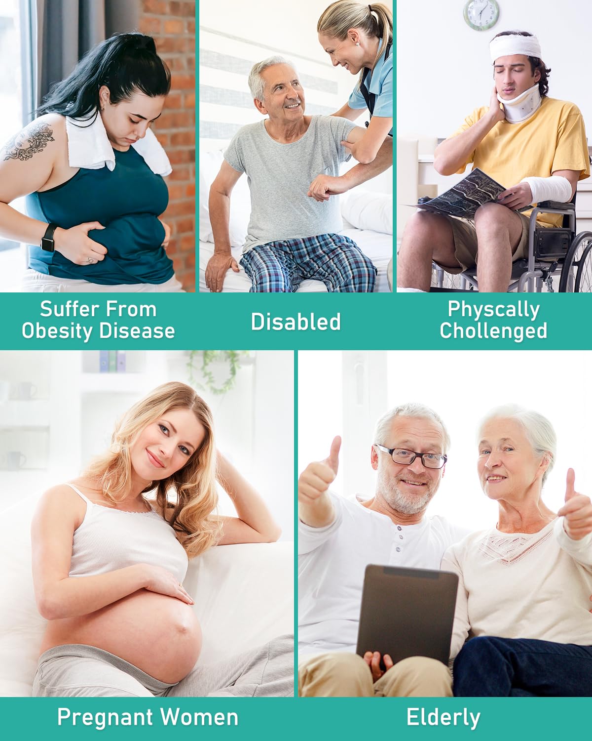 Extended Reach Butt Wiper Set - Includes 2 Toilet Aids for Wiping Tool and Butt Cleaner Bath Brush Long Handle - Bottom Buddy Wiping Aid for Disabled,Elderly,Pregnant(3 Pack)