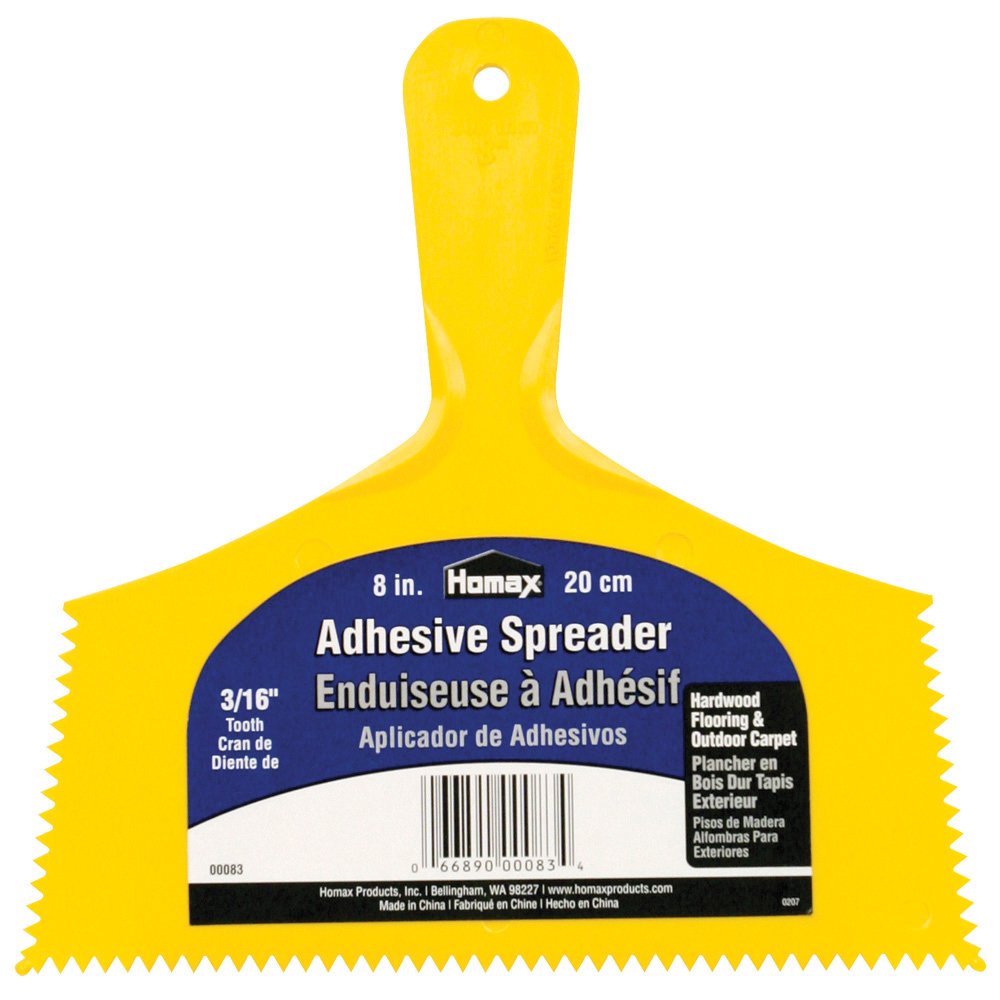 Homax Group Inc HOMAX Products 83 Outdoor Carpet Adhesive Spreader Notch, 8-Inch Wide