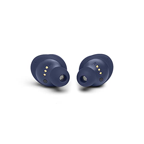 JBL Live Free NC+ - True Wireless in-Ear Noise Cancelling Bluetooth Headphones with Active Noise Cancelling, Microphone, Up to 21H Battery, Wireless Charging (Blue) (Renewed)