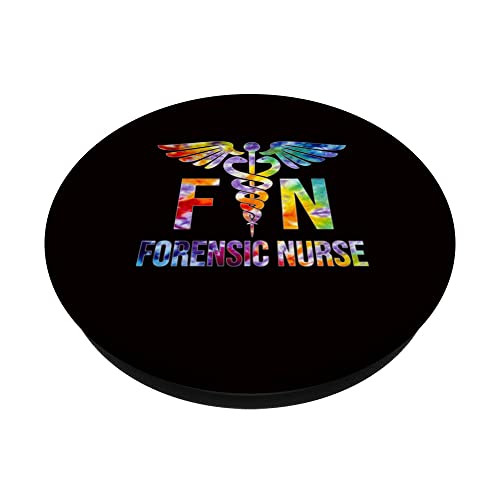 Forensic Nurse Tie Dye Correctional Nursing PopSockets Swappable PopGrip