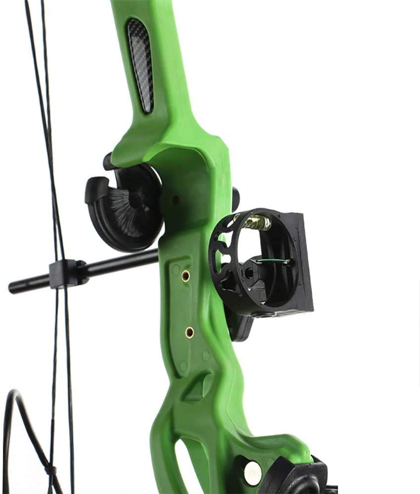 Compound Bow, 12-40Lbs ABS Pulley Bow Archery Set Outdoor Adjustable Longbow Shooting Bow for Children's and Adult Garden Game,Red