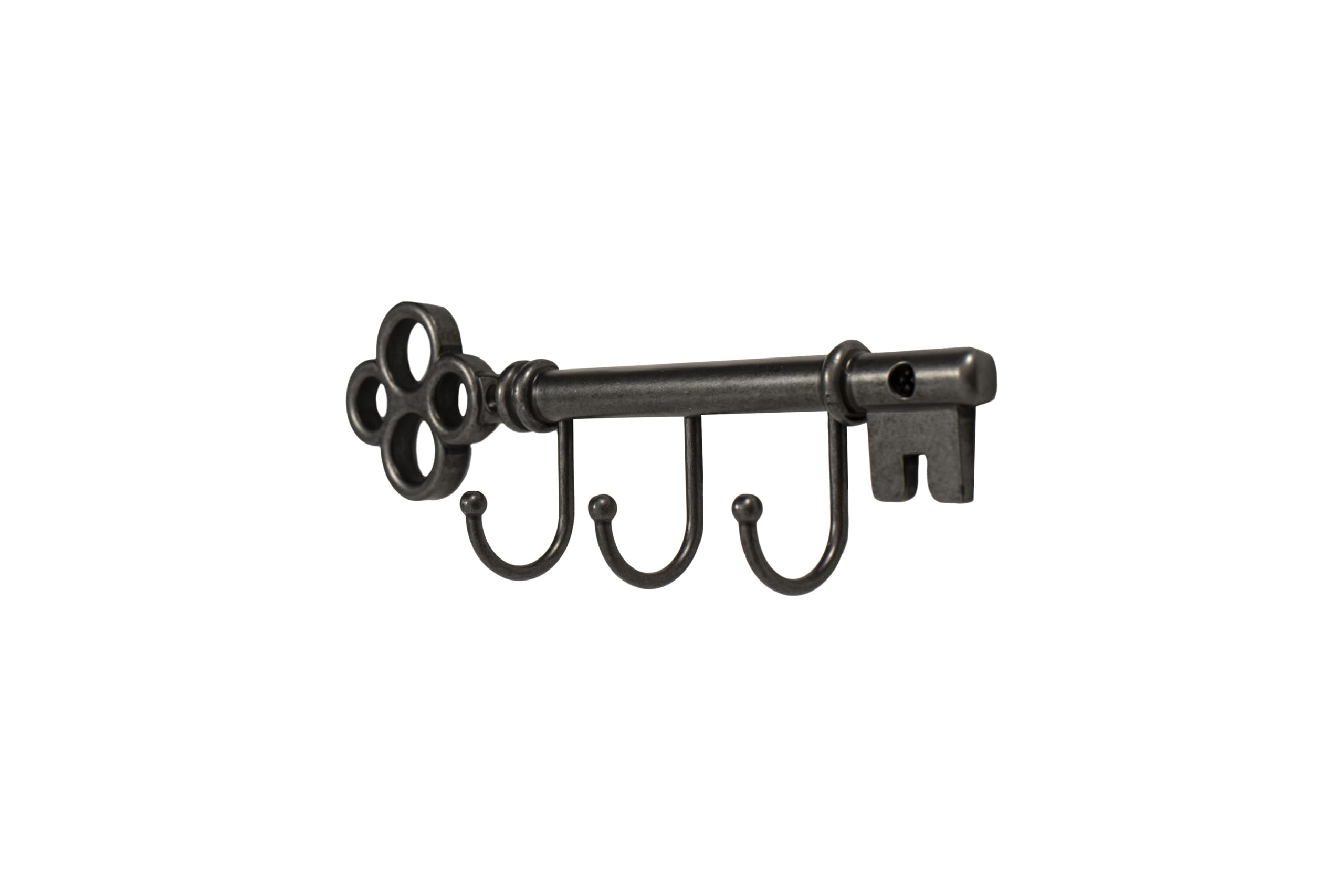 FantasHome Classic Wall Mounted Key Holder Hook Rack, Vintage Key Rack for Entryway(Bronze Grey)