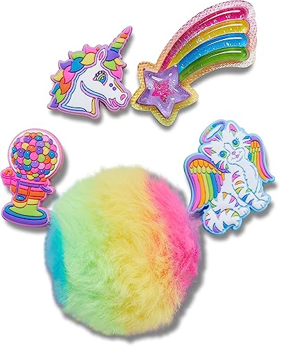 Crocs Unisex's Jibbitz Shoe Charms β Cute Multi Pack, Lisa Frank 2, 5 Pack