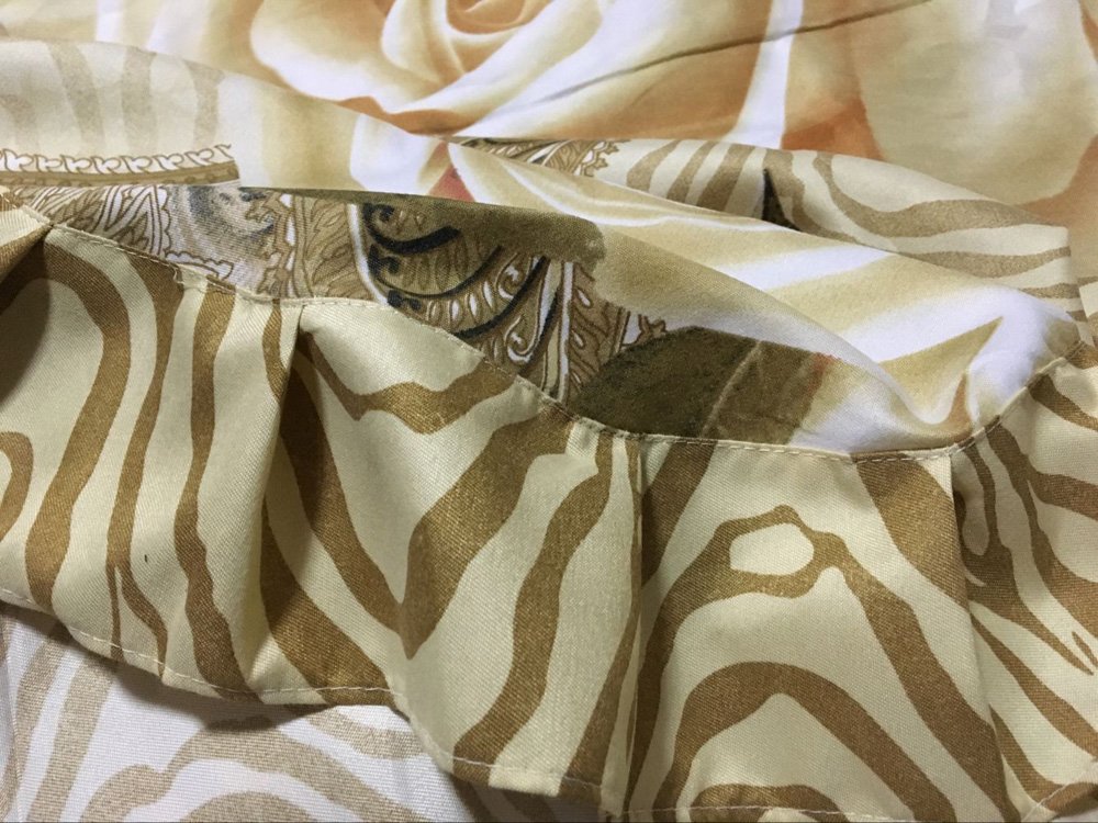 HomeABC 3D Rose Print Bedding Set Cover Sets Queen Size Yellow