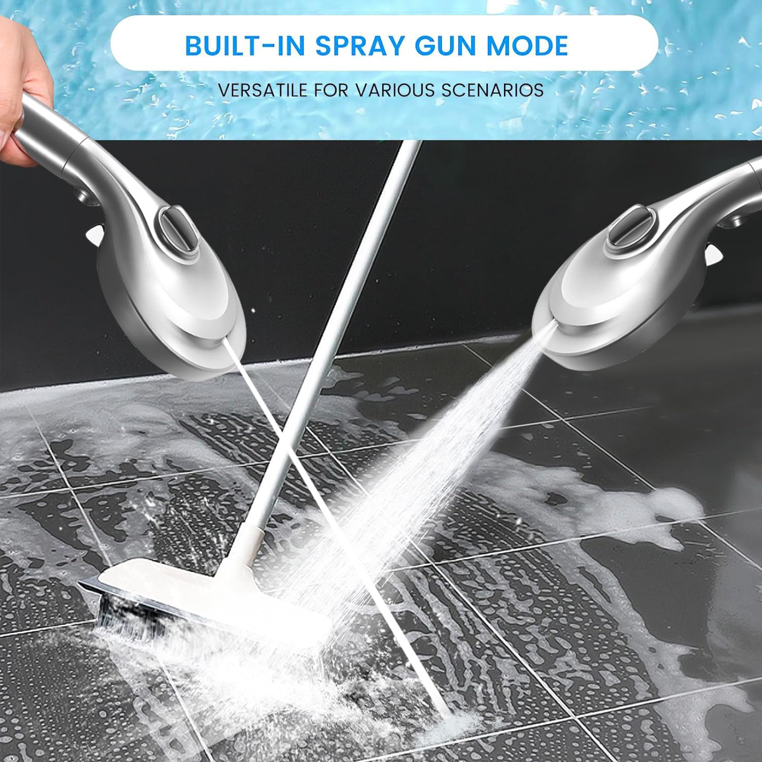 Filtered Shower Head With Handheld 10 Spray Modes High Pressure Shower Head With Filter, With On/OFF Pause Button, Water Softener Shower Head for Harmful Substance Remove Chlorine ReducesDry Itchy