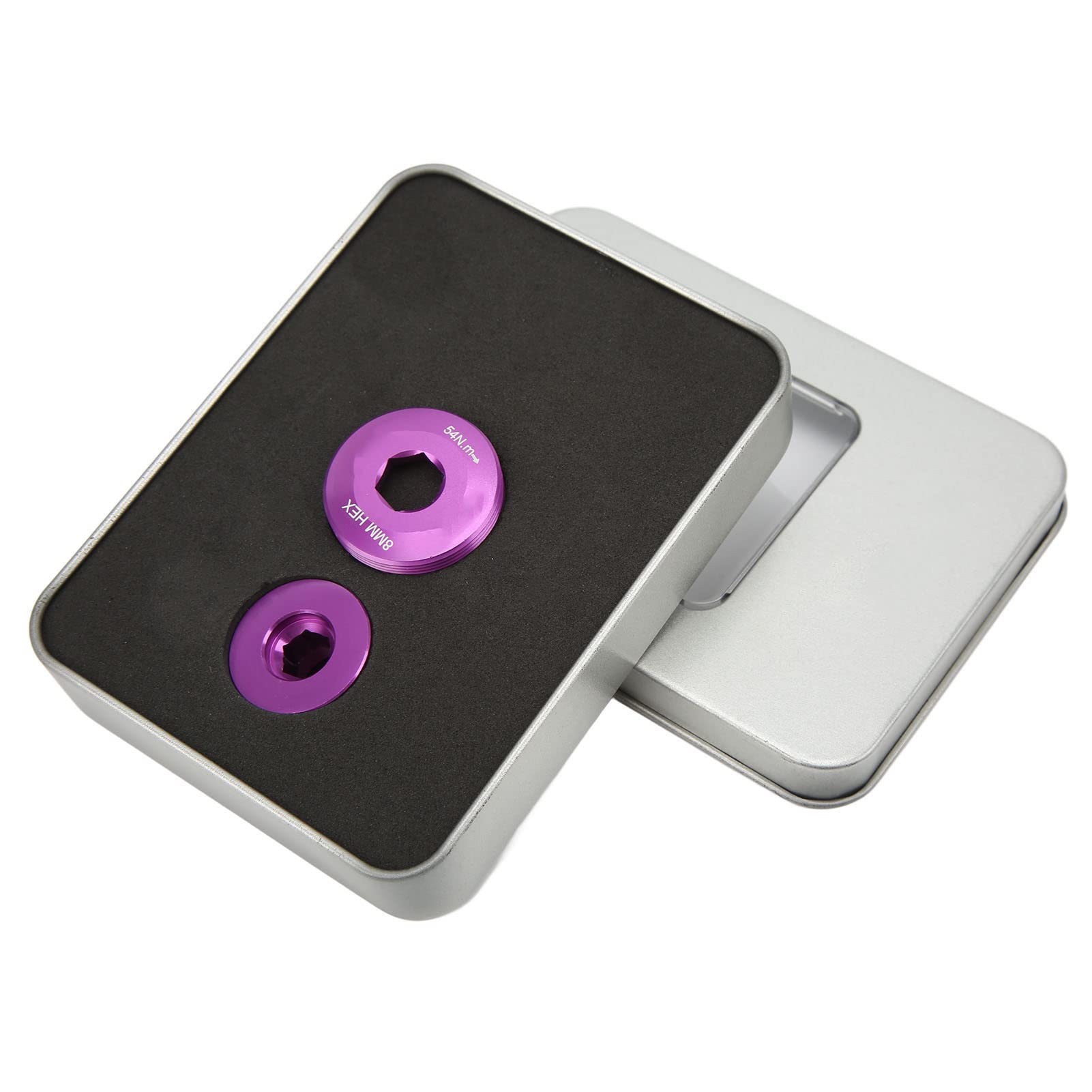 Crank Arm, Rust Proof Bicycle Crankset Fixing Stable High Strength Firm Resistance for Road Bike(Purple)