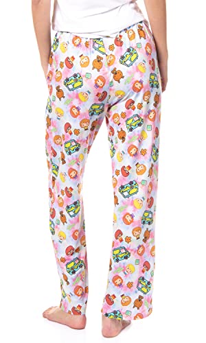 Scooby-Doo Womens' Chibi Characters The Gang Scooby Shaggy Velma Daphne Fred Sleep Pajama Pants (XXX-Large)