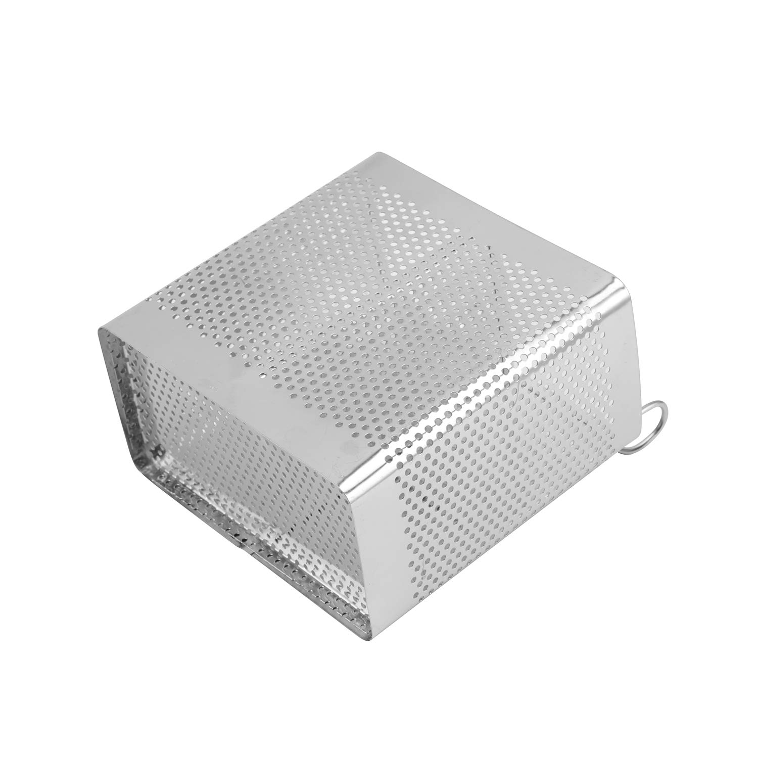 Cutlery Holder, Stainless Steel Drying with Hooks Square Storage Stand Holder for Spoon Case Organizerzer Sink Basket, Kitchen Utensils Chopsticks fork Holder Drying Rack Basket (two Compartments)