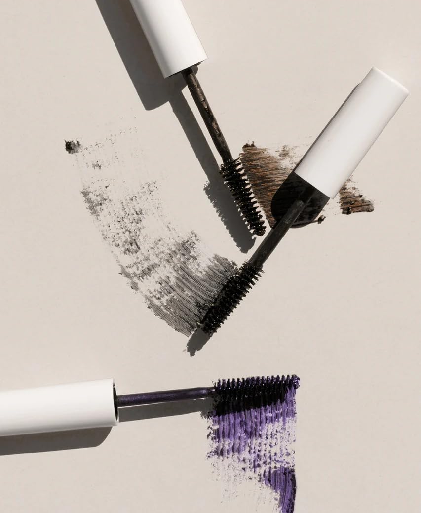 Ere Perez - Natural Almond Oil Mascara | Vegan, Cruelty-Free, Clean Beauty (Brown, 0.35 oz | 10 ml)