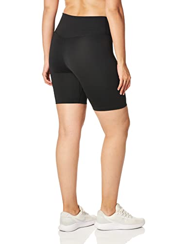 Nike One Women's Mid-Rise 7" Bike Shorts DD0243-010 Size M Black/White
