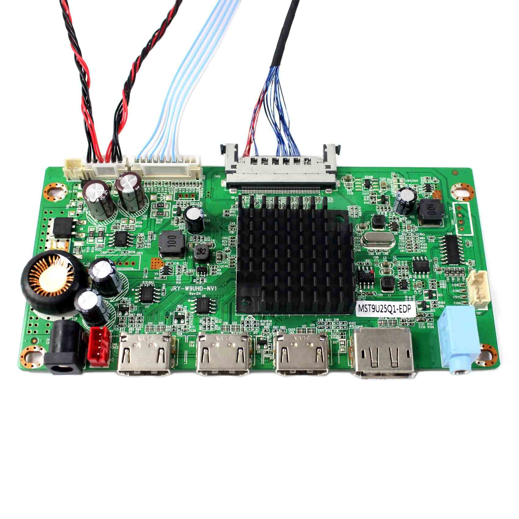 FanyiTek 3HDMI DP LCD Controller Board 30pin eDP for 31.5 inch 3840x2160 UHD LM315WR1 SSA1 SSB1 SSB2 4K IPS WLED Screen