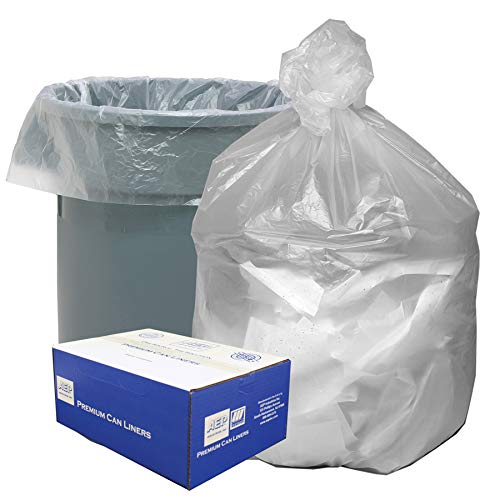 Webster Good 'n Tuff GNT3037 High Density Waste Can Liners, 30gal, 8 Microns, 30 x 36, Natural (Case of 500)