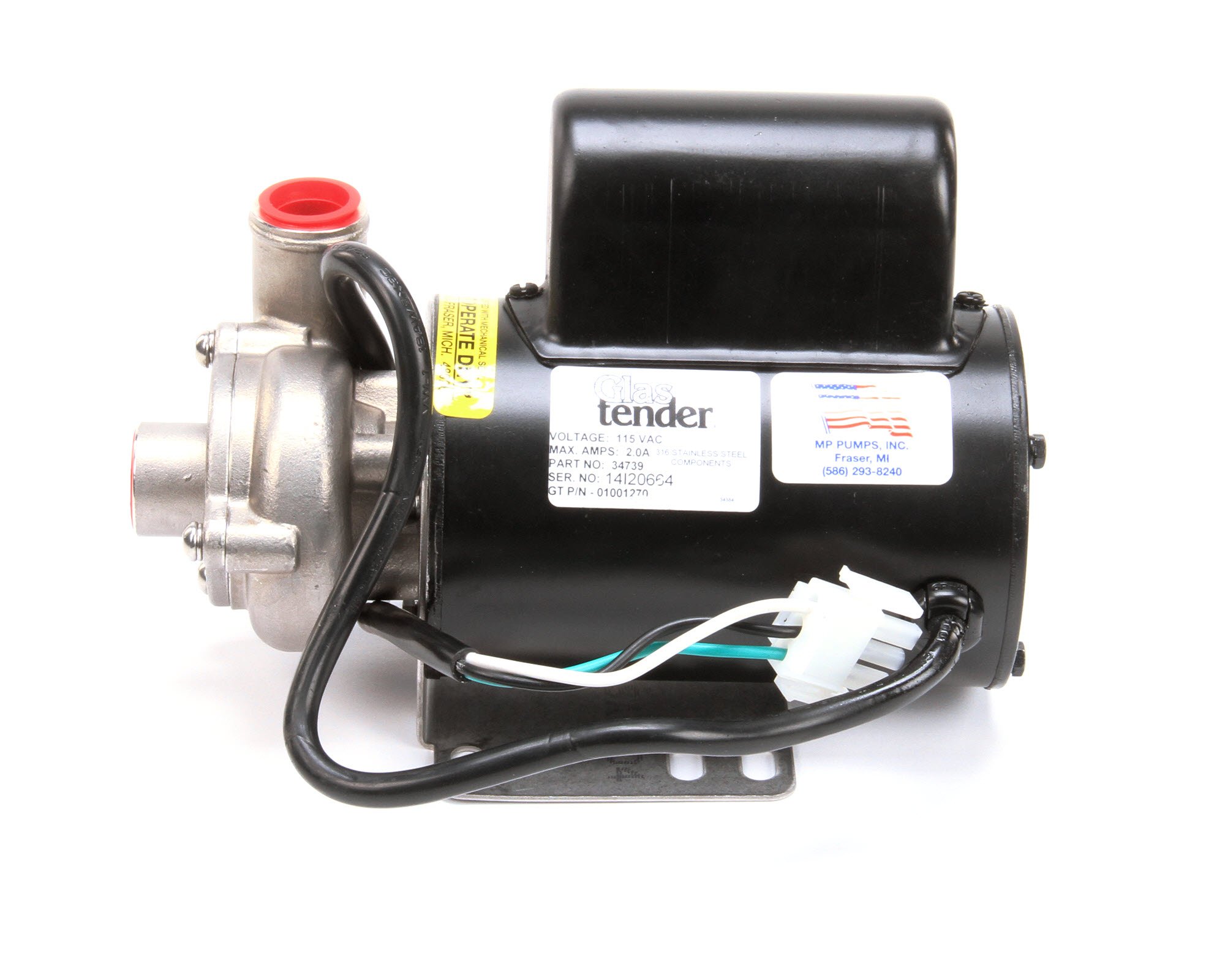 Glastender 01001270 Water Recirculating Pump