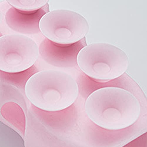 JENPECH Shower Head Holder Suction, Vacuum Suction Cup Shower Holder Punch-Free Anti-Slip Silicone Bathroom Accessories for Home Pink