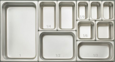 Tiger Chef 6-inch 1/3 Third Size Stainless Steel Anti-Jam Steam Table Pans 6-Pack